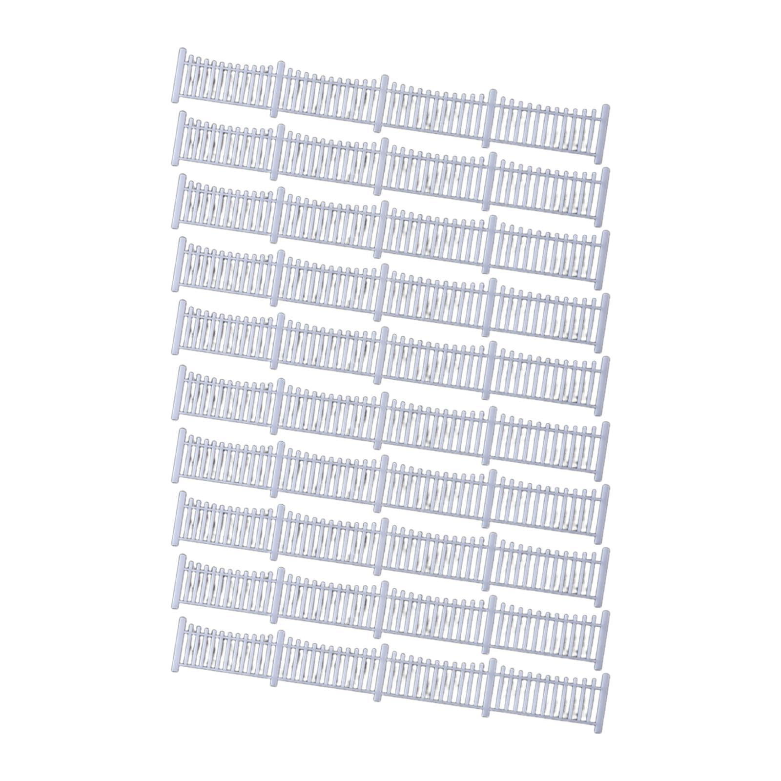 10 Pieces Mini Fence Model Train Railroad Fence Model Building Railing ...