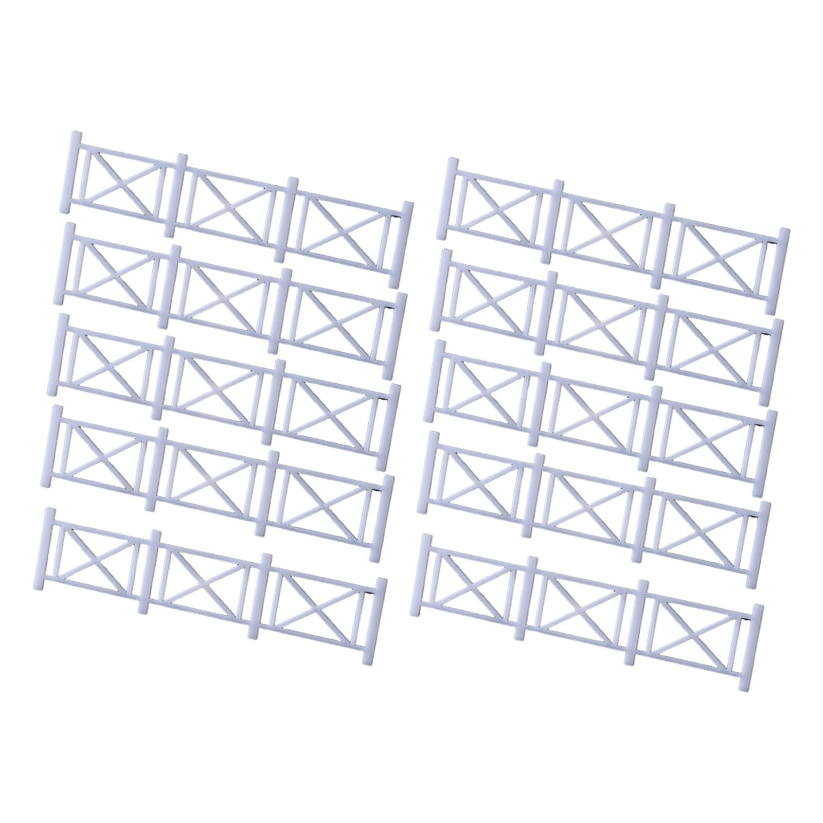 10 Pieces Mini Fence Model Train Railroad Fence Model Building Railing ...