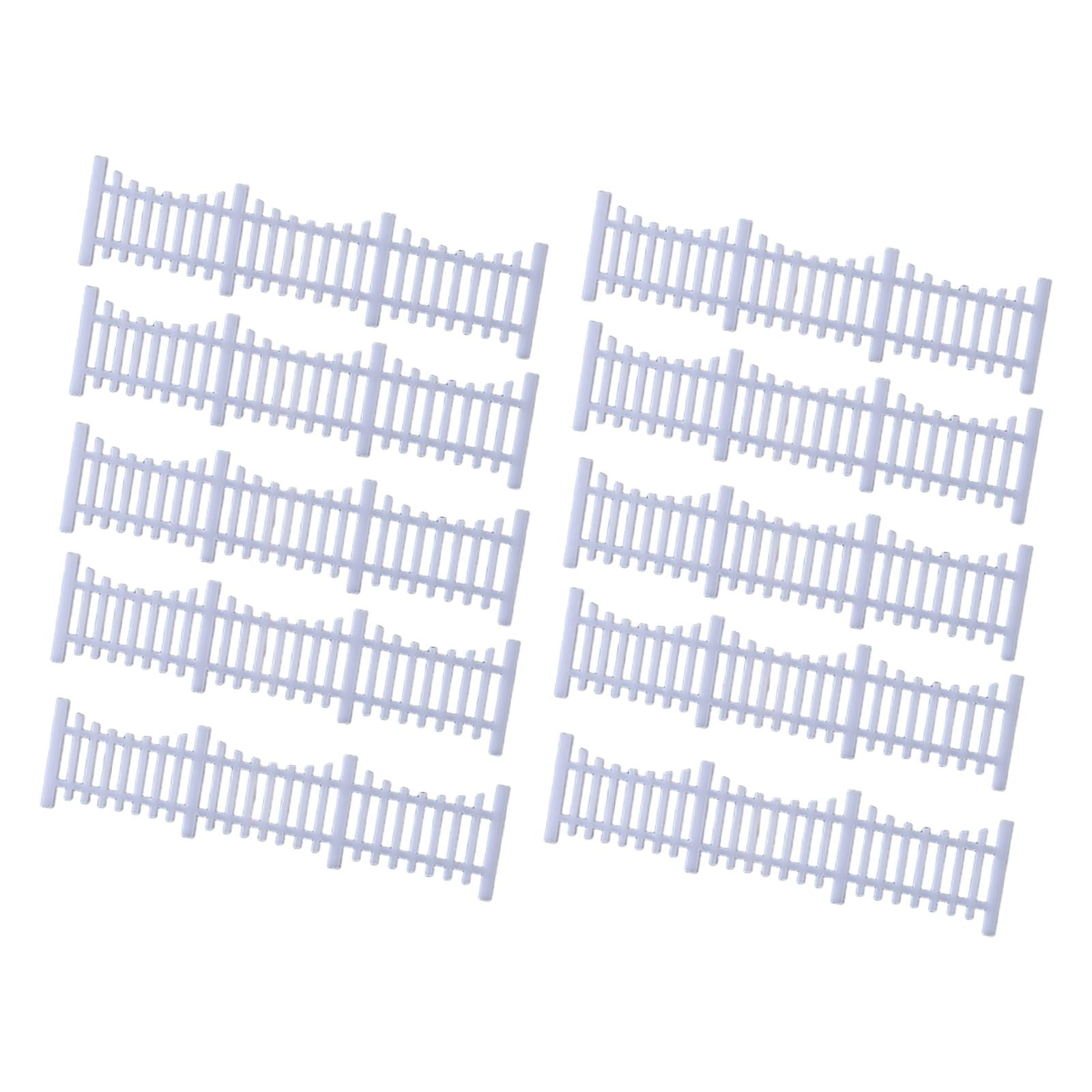 10 Pieces Mini Fence Model Train Railroad Fence Model Building Railing ...