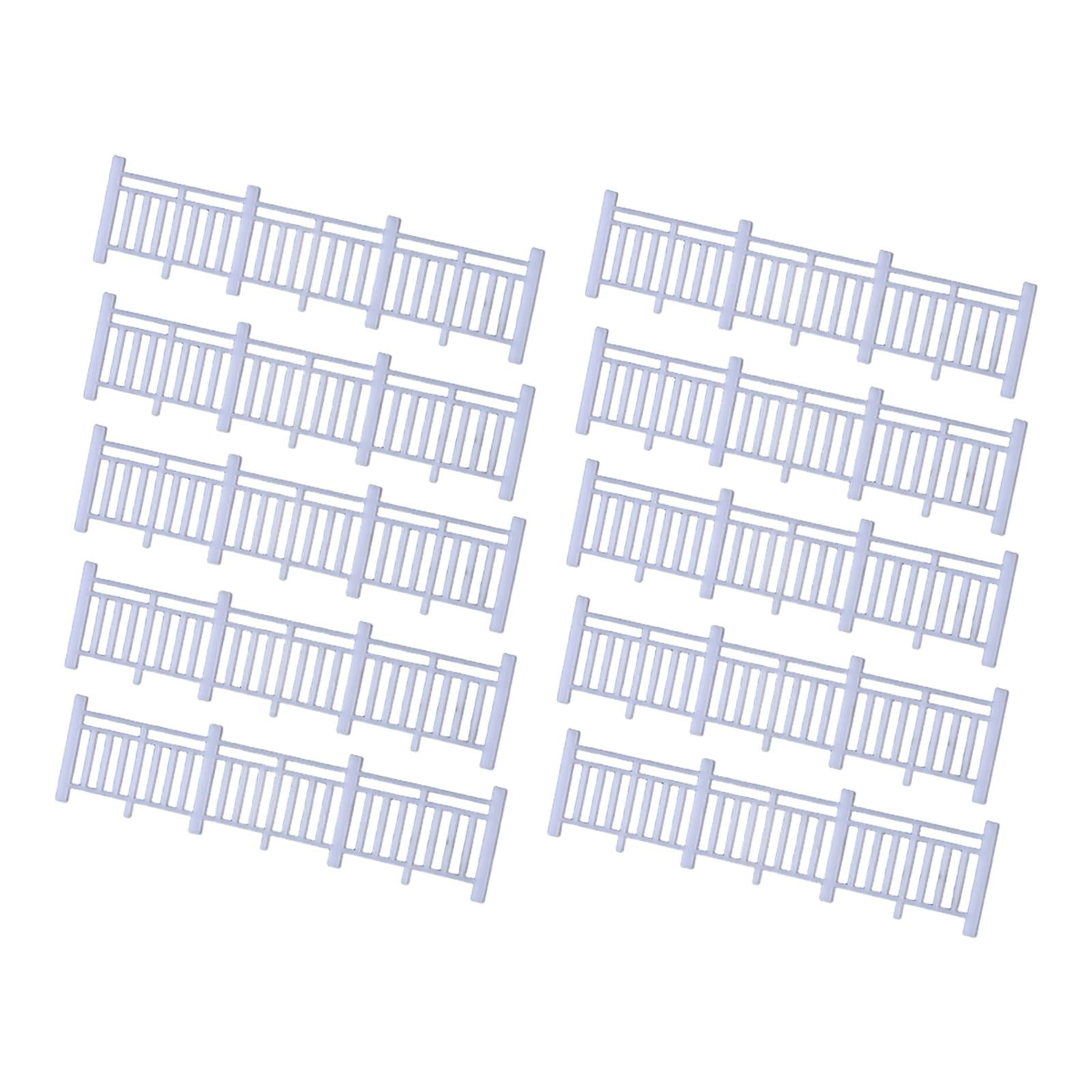 10 Pieces Mini Fence Model Train Railroad Fence Model Building Railing ...