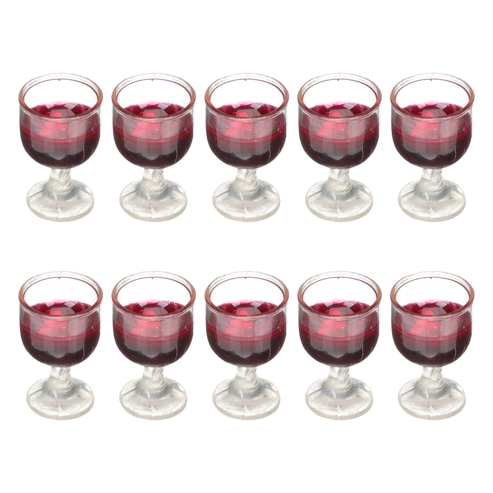 10 Pieces Miniature Glasses Kids Glasses Toys Glass Resin Beer Cups 1: ...