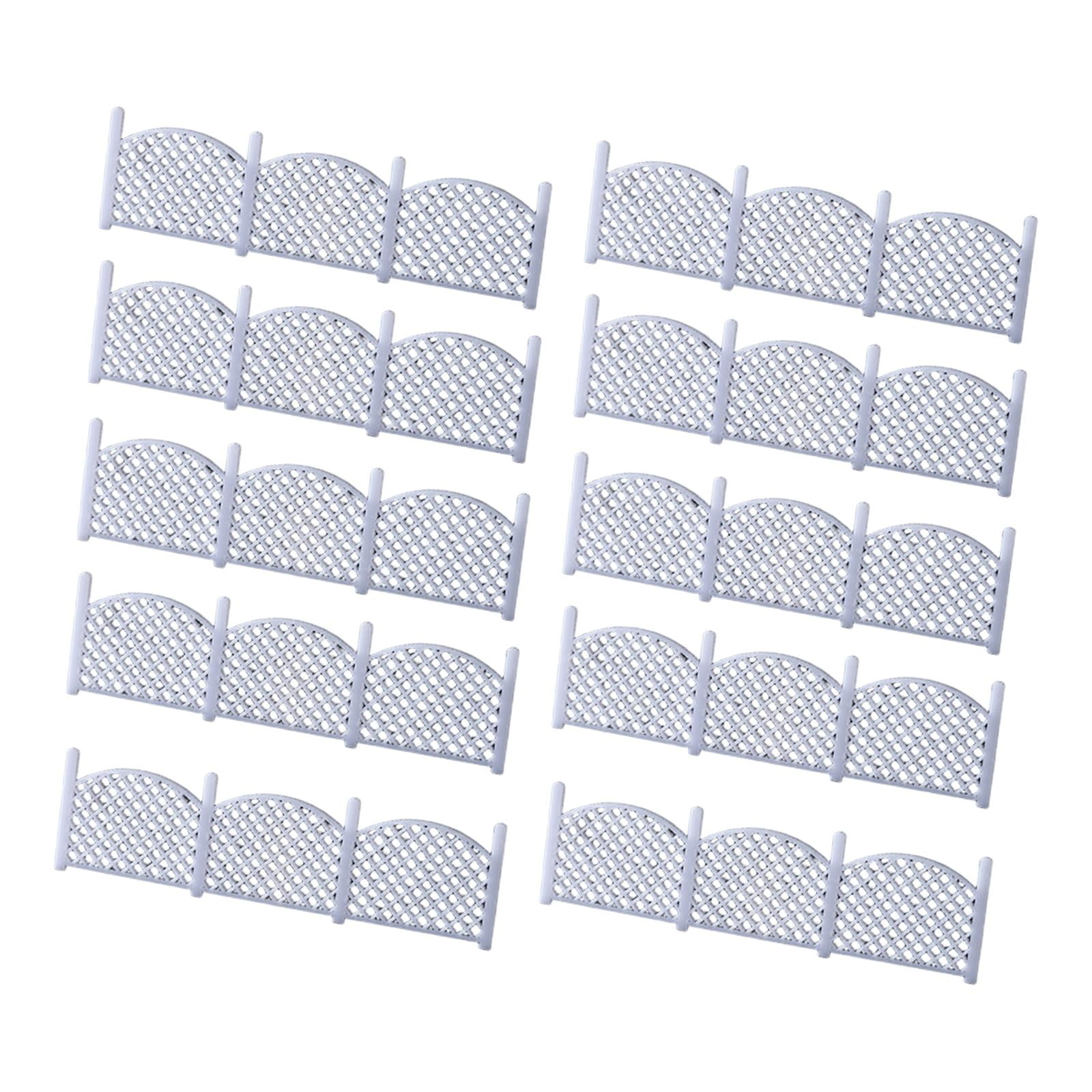 10 Pieces Model Building Railing Mini Fence Model Train Railroad Fence ...