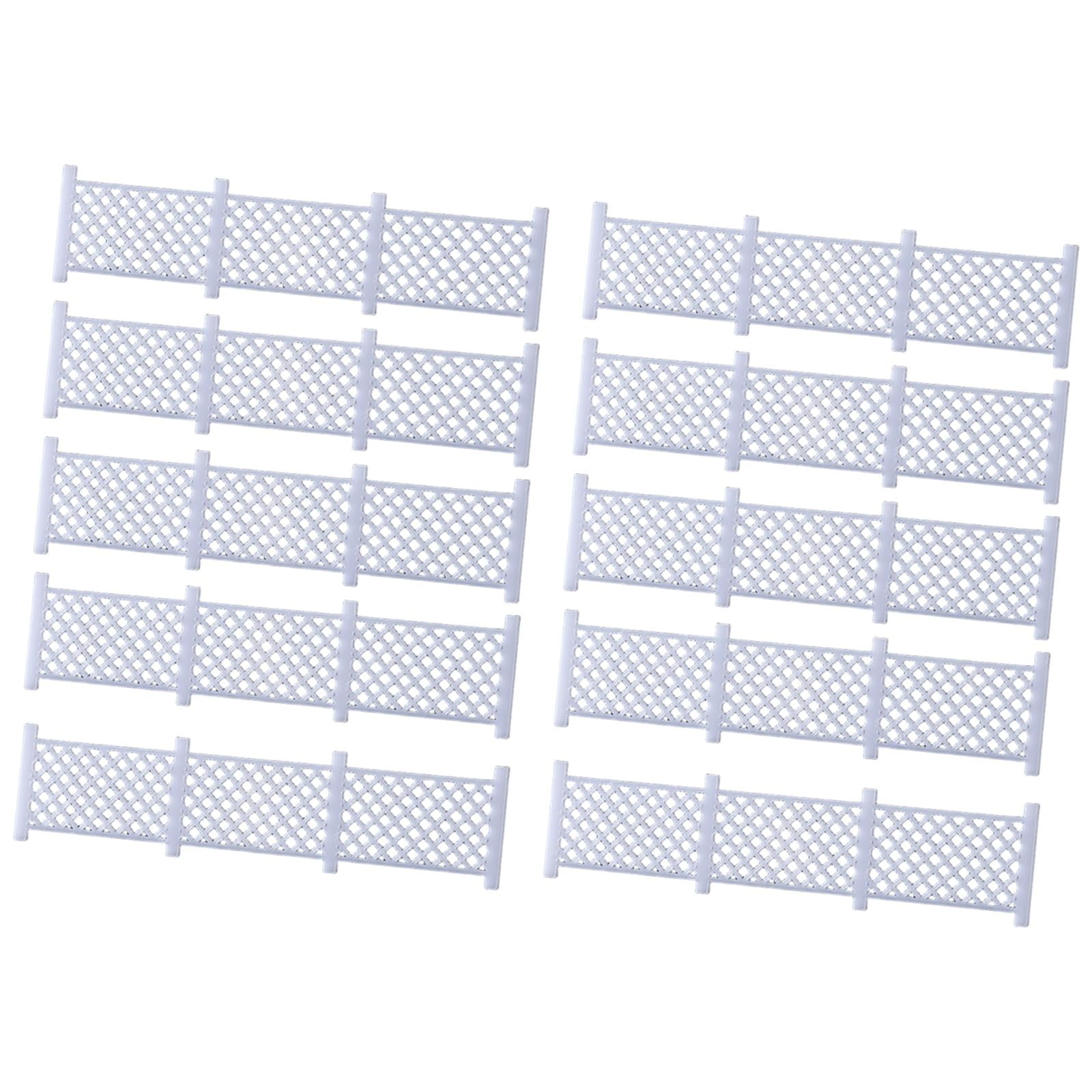10 Pieces Model Train Railroad Fence Mini Fence Model Building Railing ...