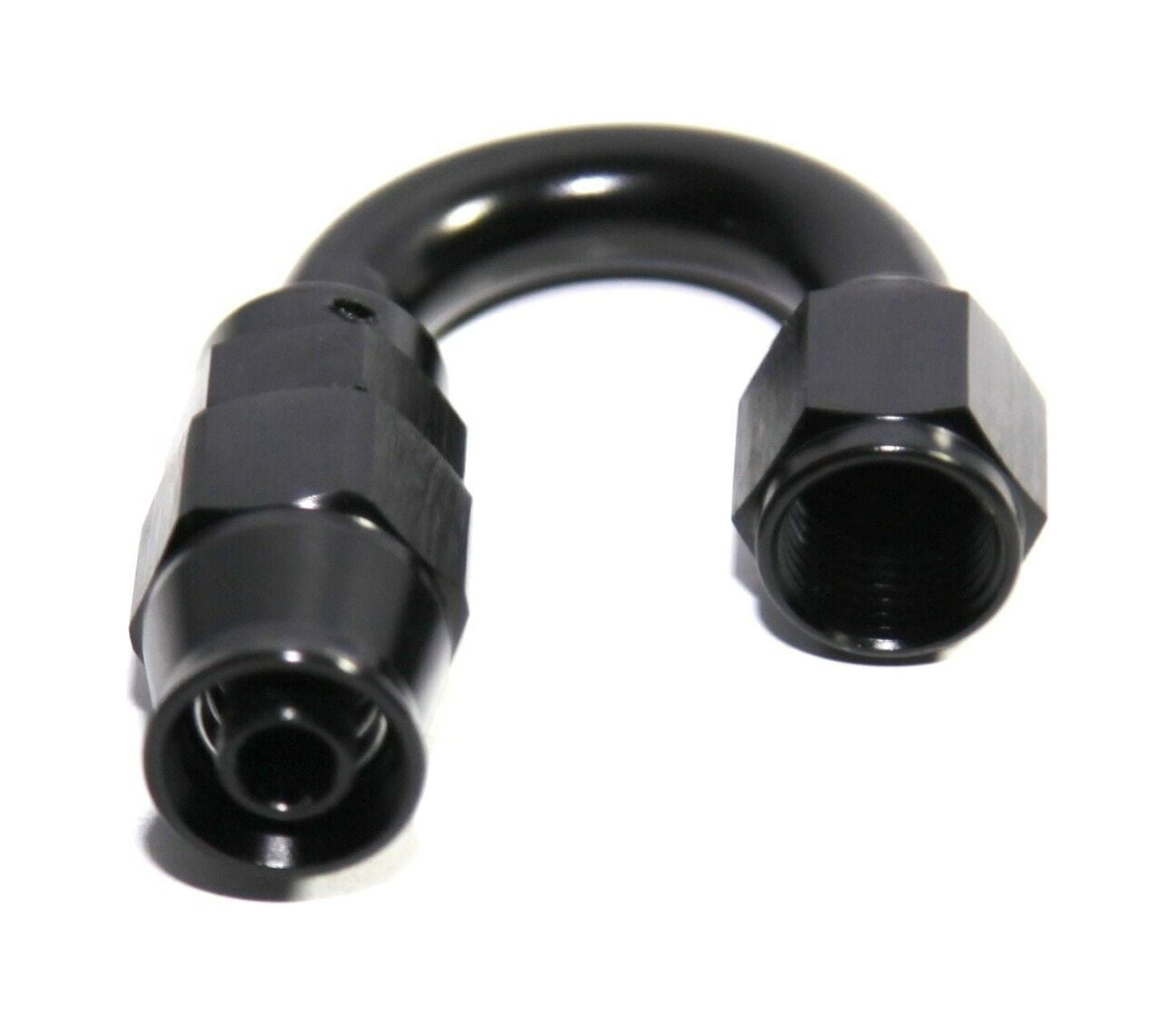10 Pieces Of BLACK AN6 6AN AN-6 180 Degree Swivel Reusable PTFE Hose End Fitting Adapter BLACK ...