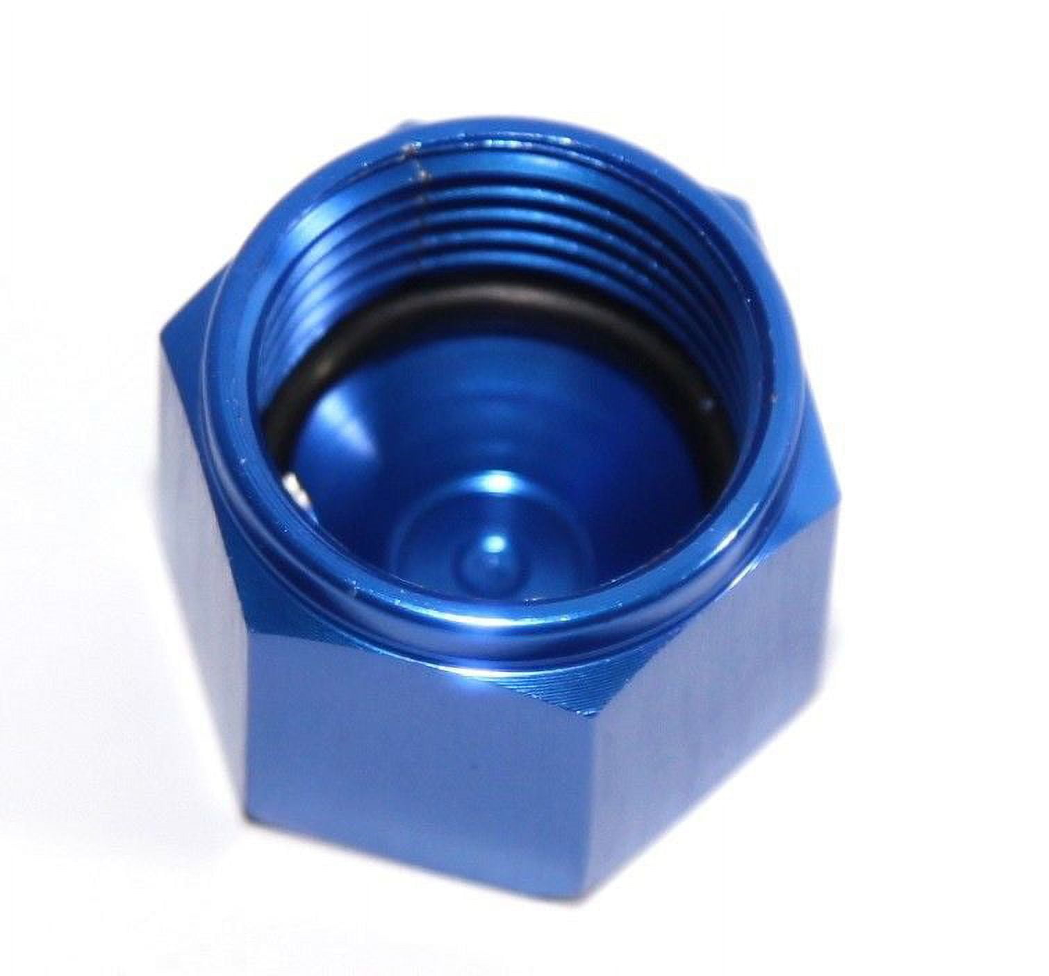 10 Pieces Of BLUE 8AN AN-8 Flare Cap Block Off Aluminum Anodized ...