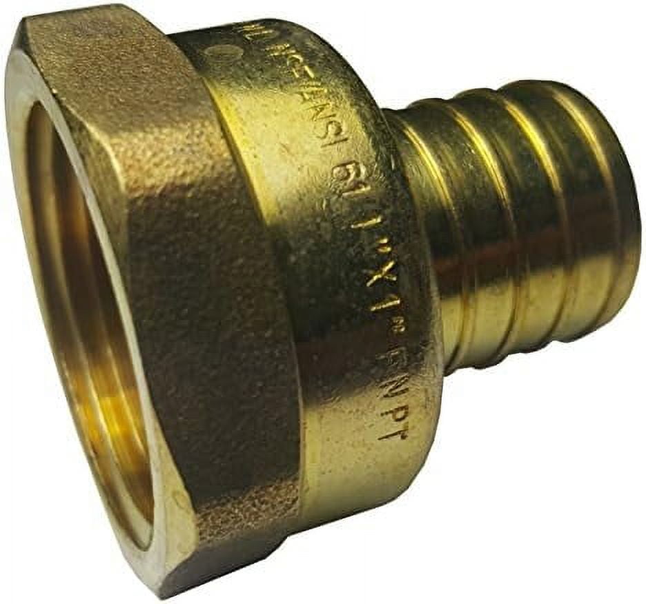 10 Pieces " Pex x " Female NPT Threaded Adapter, Brass Pex B Crimp ...