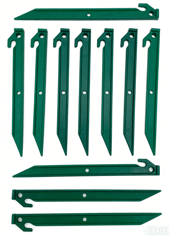 10 Pieces Plastic Inflatable Stakes 8.8 Inch Yard Stakes Stakes ...