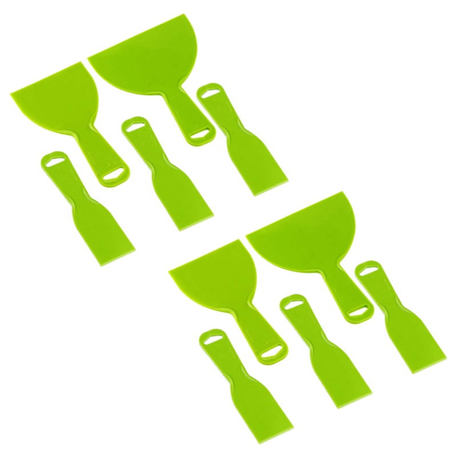 10 Pieces Plastic Putty Knife Set Flexible Paint Scrapers Tool for ...