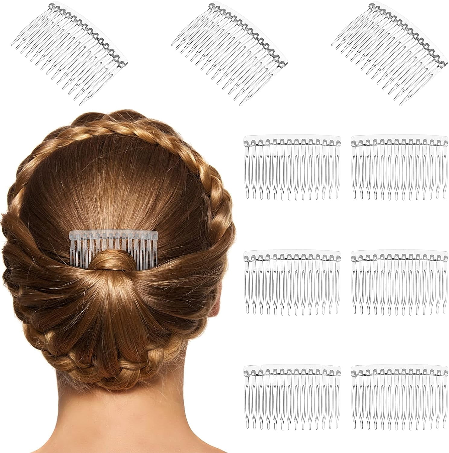 10 Pieces Plastic Teeth Hair Combs Hair Side Comb With Long Teeth ...