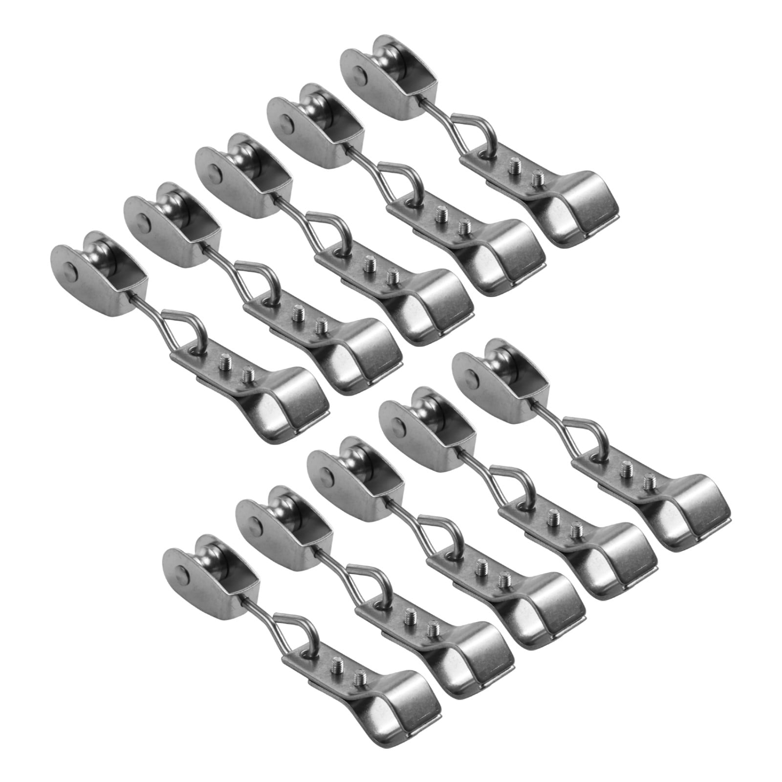 10 Pieces Pulley Pipe Clamps Heavy Duty Stainless Steel Pulleys And ...