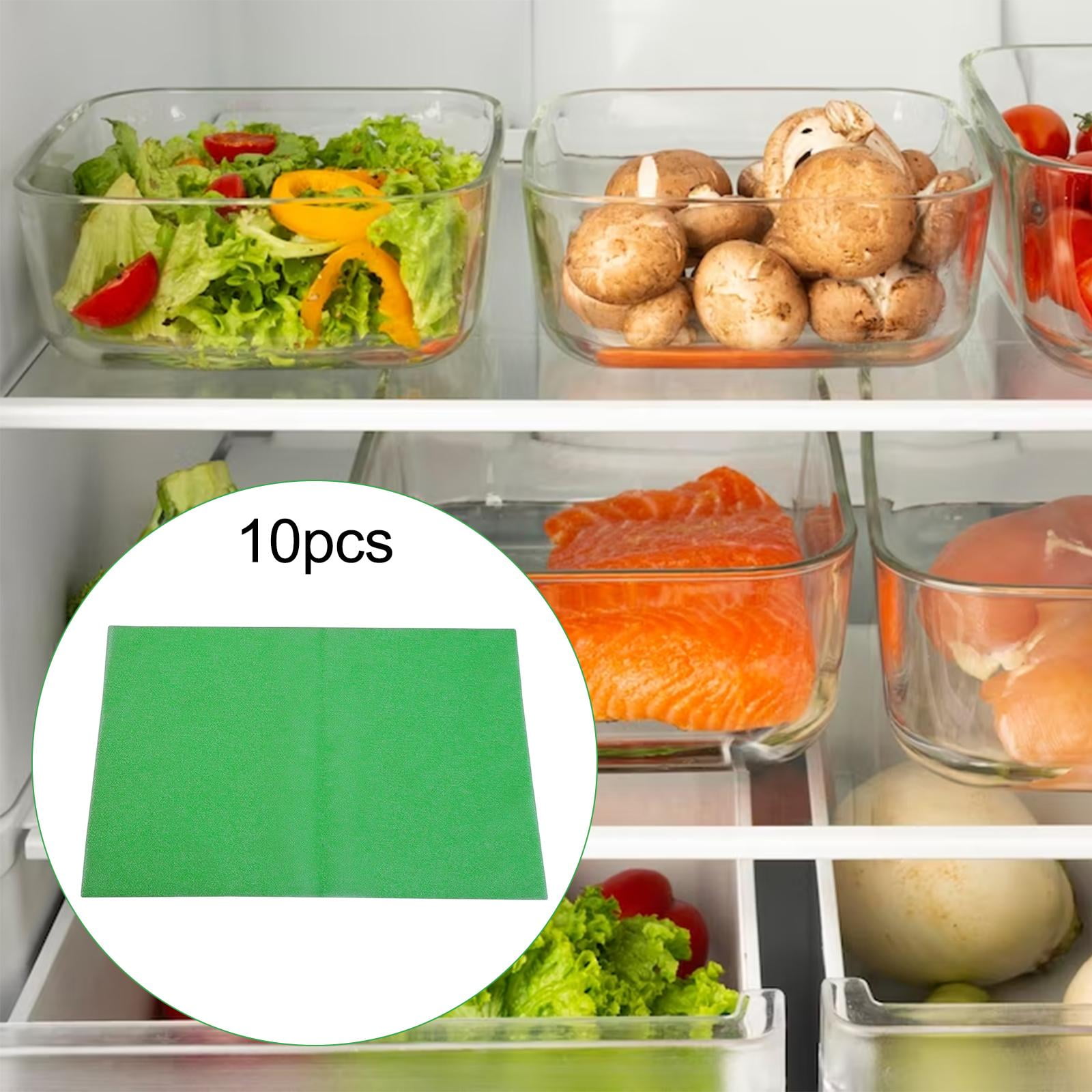 10 Pieces Refrigerator Shelf Liners Placemat Fridge Pad Mat for Table ...
