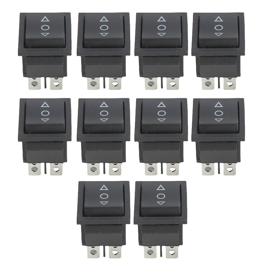 10 Pieces Rocker Switch Button On/Off/On Momentary 16 A 6 Pin 250 V ...