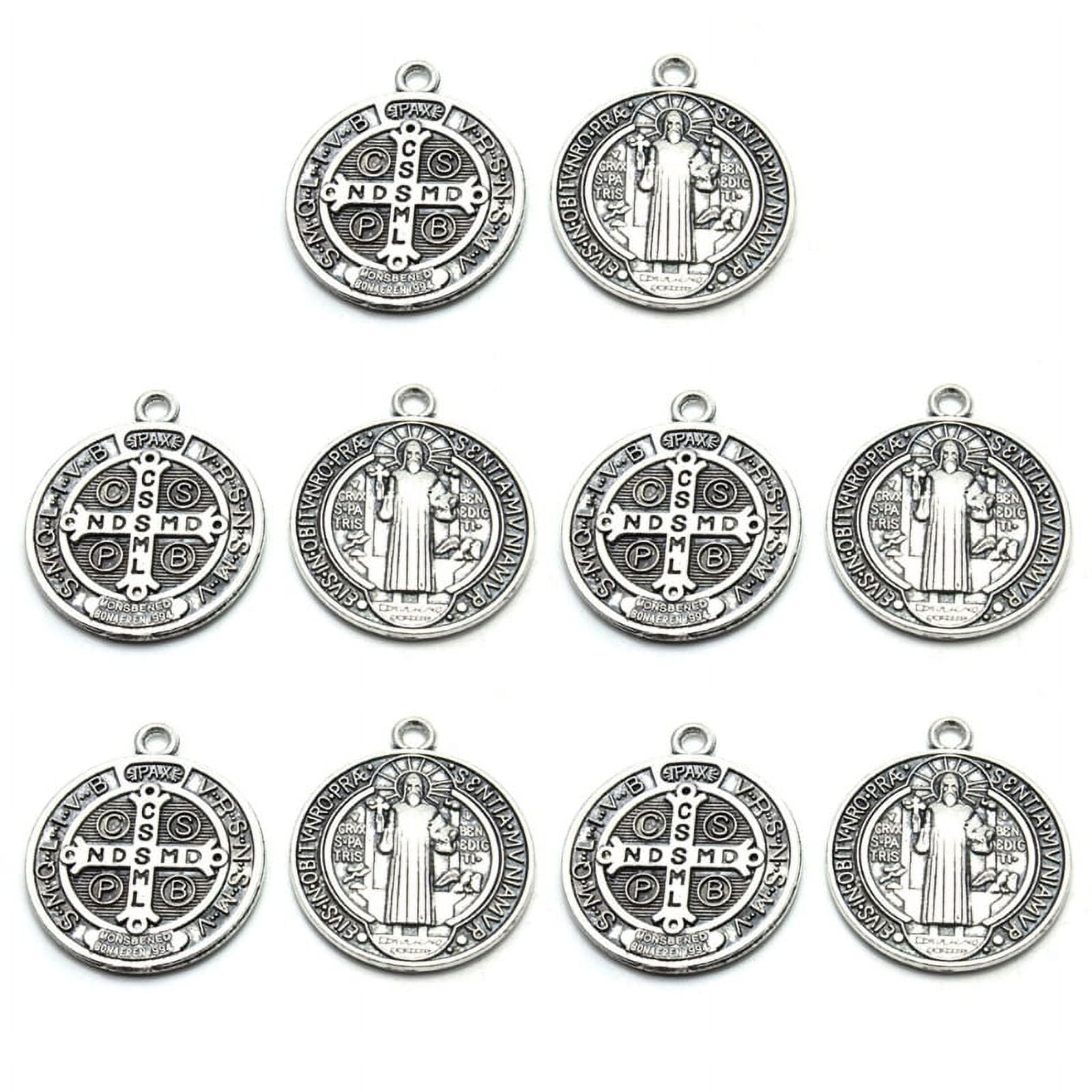 10 Pieces Saint Benedict Evil for Protection Medal for Protection ...