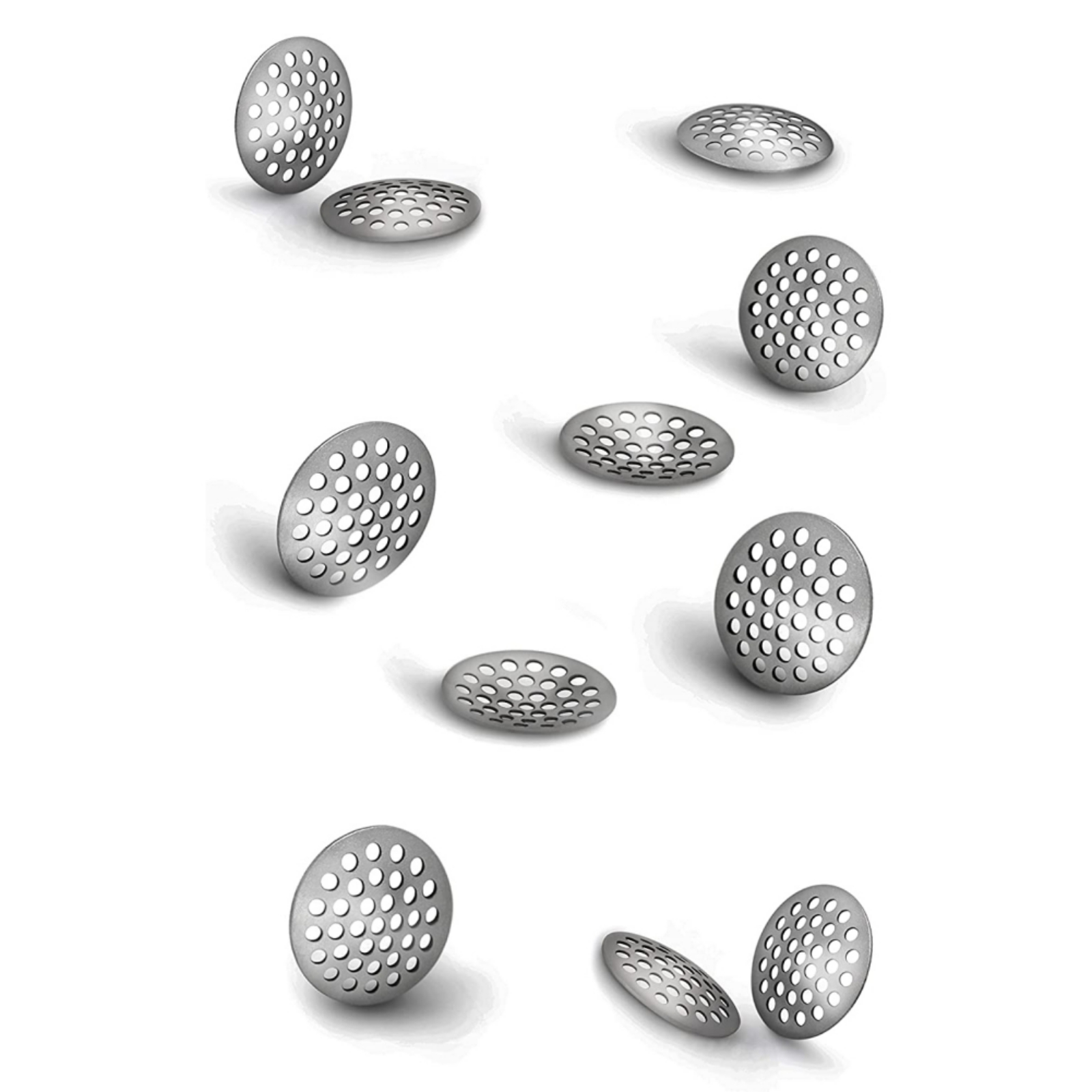 10 Pieces Screens Glass Stainless Steel Concave Screens Small Filter ...