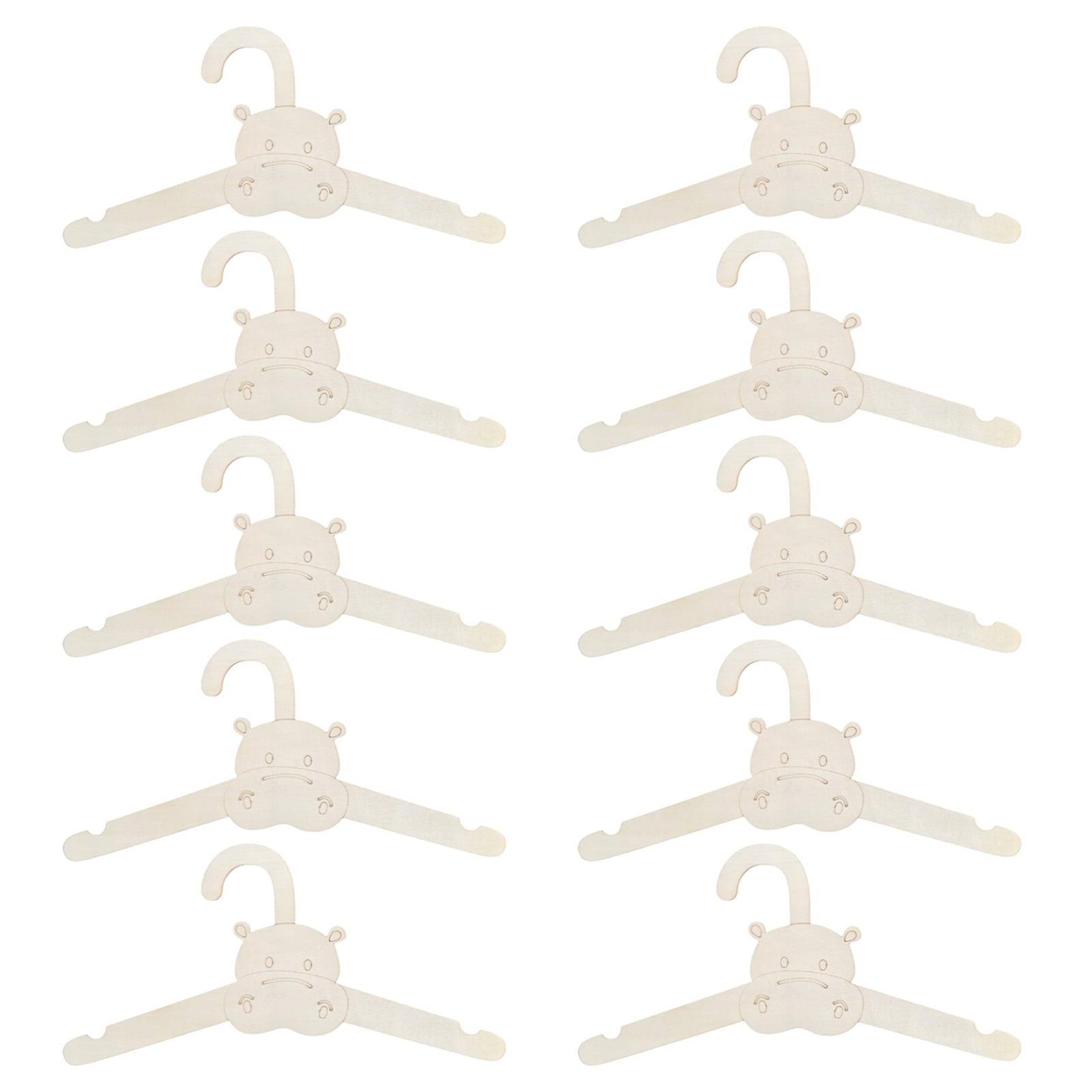 10 Pieces Set Multipurpose Sturdy Hangers Accessory for Infant Clothing ...