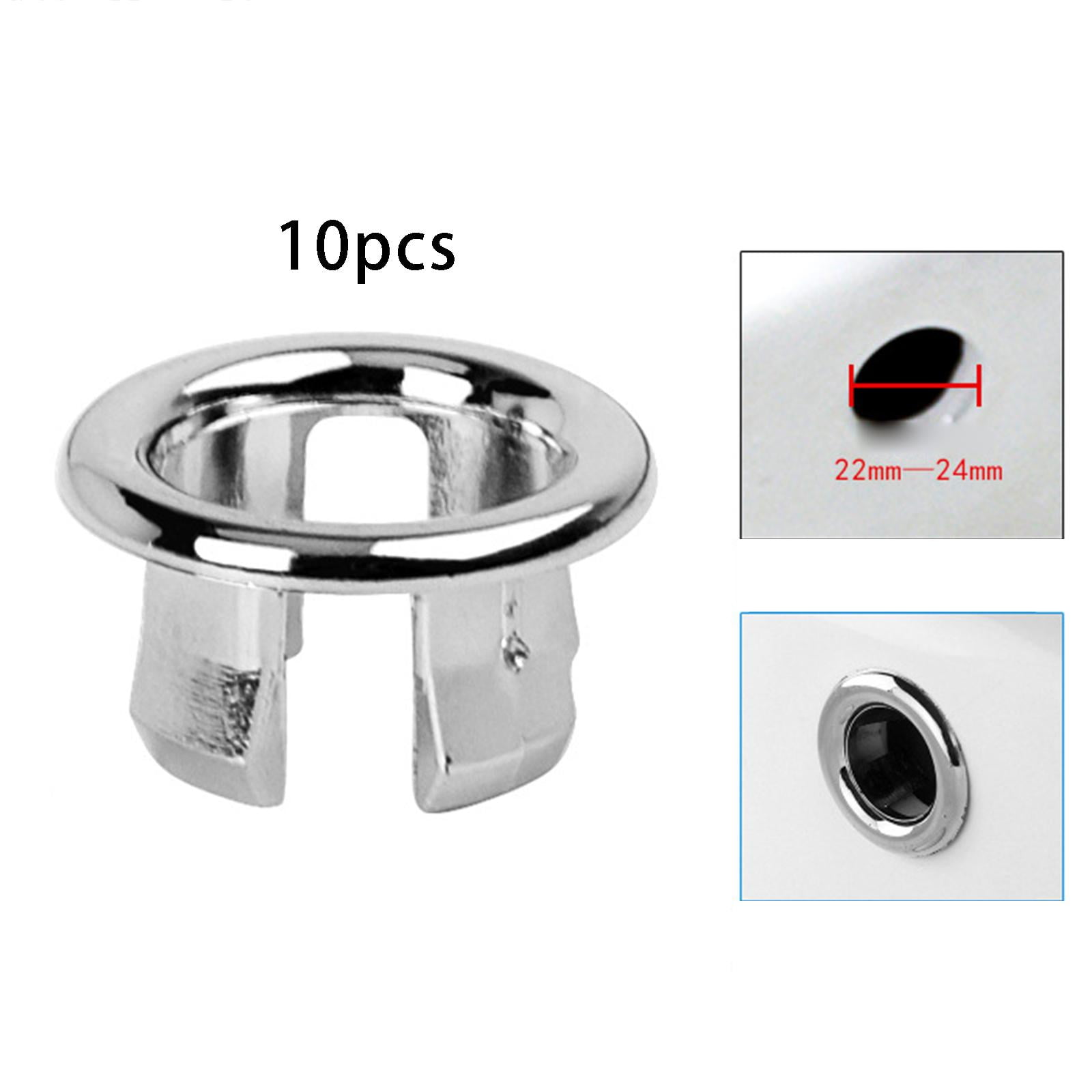10 Pieces Sink Overflow Overflow Cover Sink Hole Cover for Bathtub ...