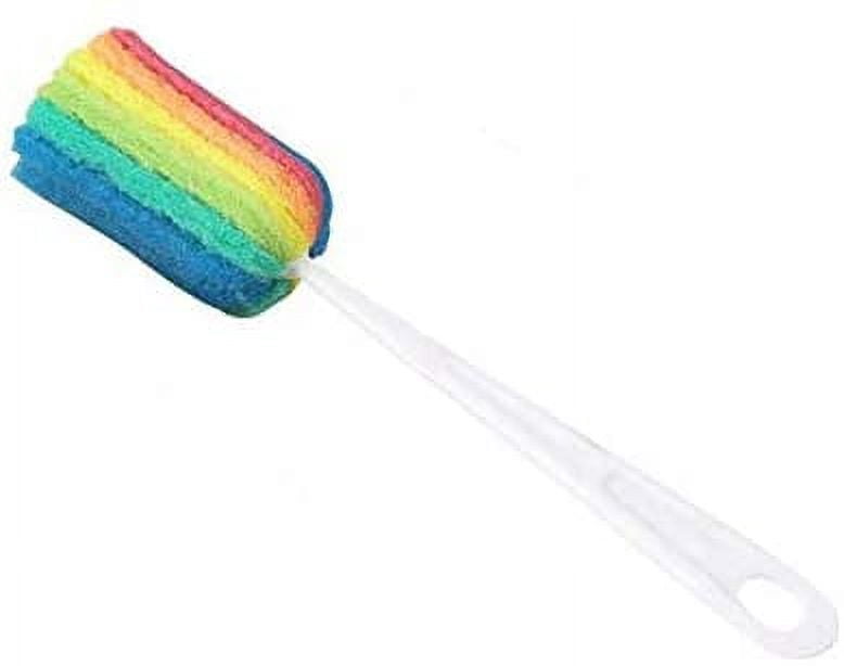 10 Pieces Sponge Bottle Brush with Long Handle Soft Sponge Bottle ...
