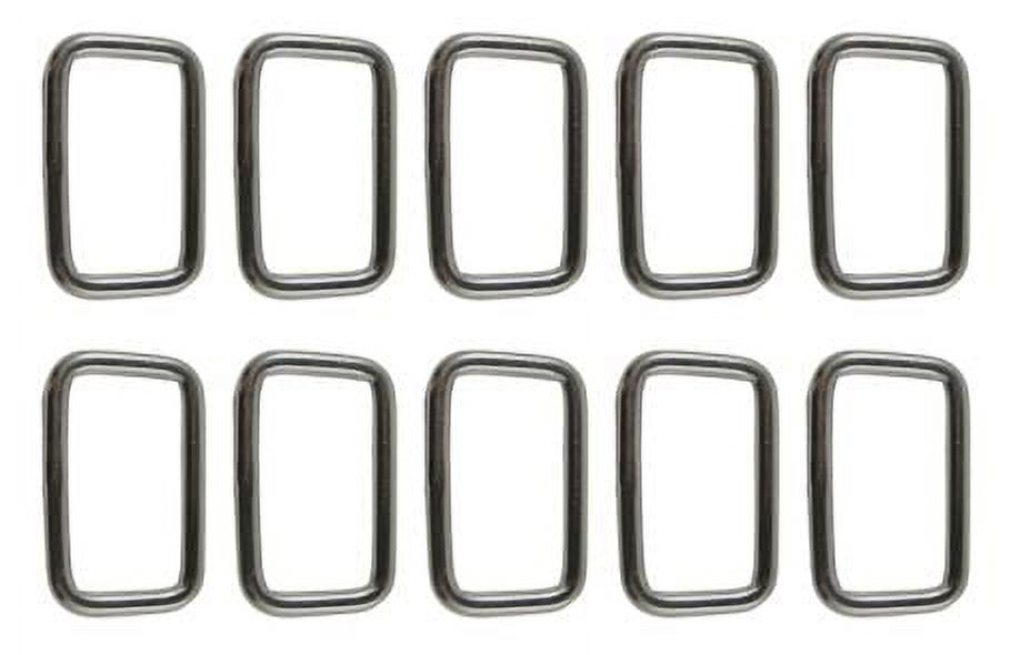 10 Pieces Stainless Steel 316 Rectangle Adjusting Ring 6mm x 50mm (1/4 ...