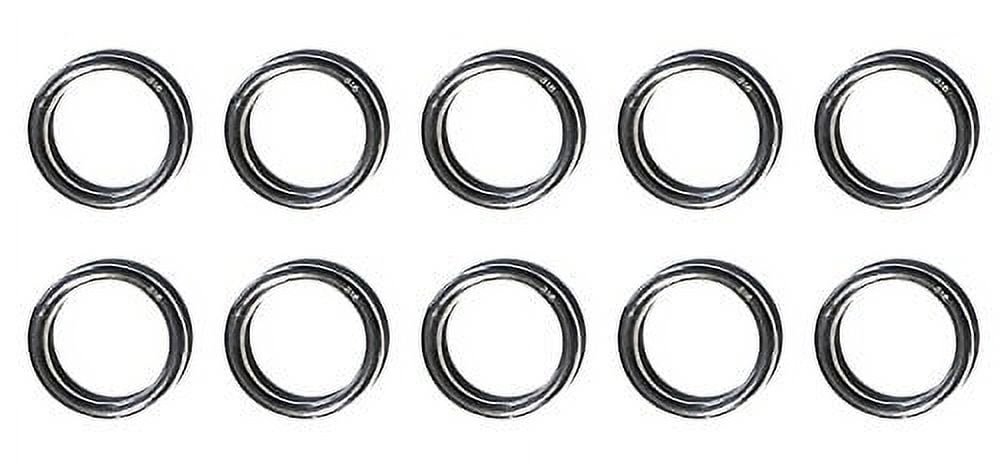 US STAINLESS 10 Pieces Stainless Steel 316 Round Ring Welded 3/16" x 3/ ...