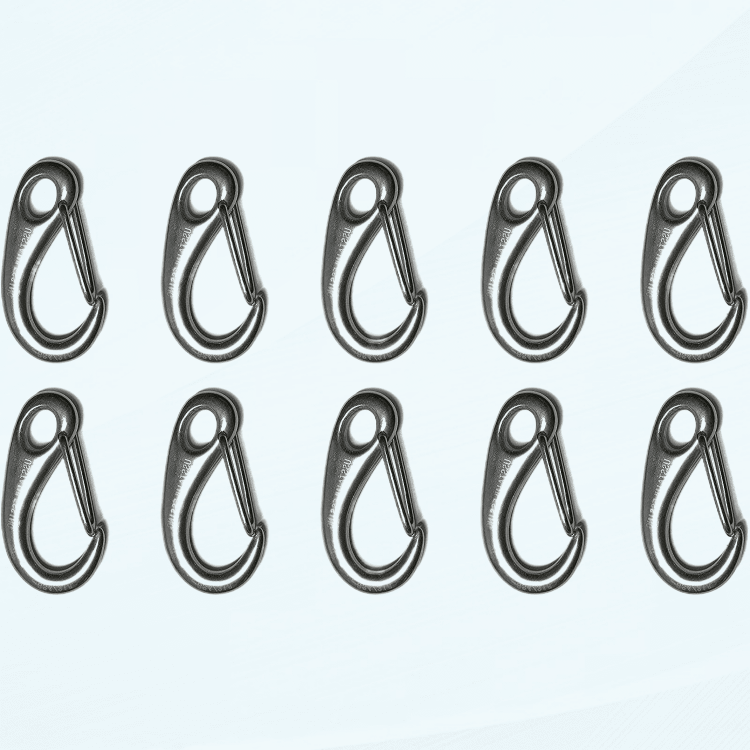 10 Pieces Stainless Steel 316 Spring Gate Snap Hook Clip 2" Marine ...