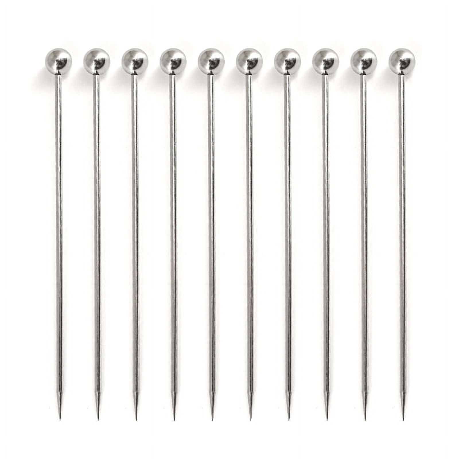 10 Pieces Stainless Steel Cocktail Picks Fruits Toothpicks Appetizers ...