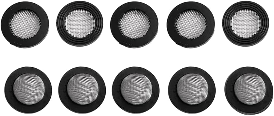 10 Pieces Stainless Steel Filter Hose Washers Inlet Hose Screen Washer ...