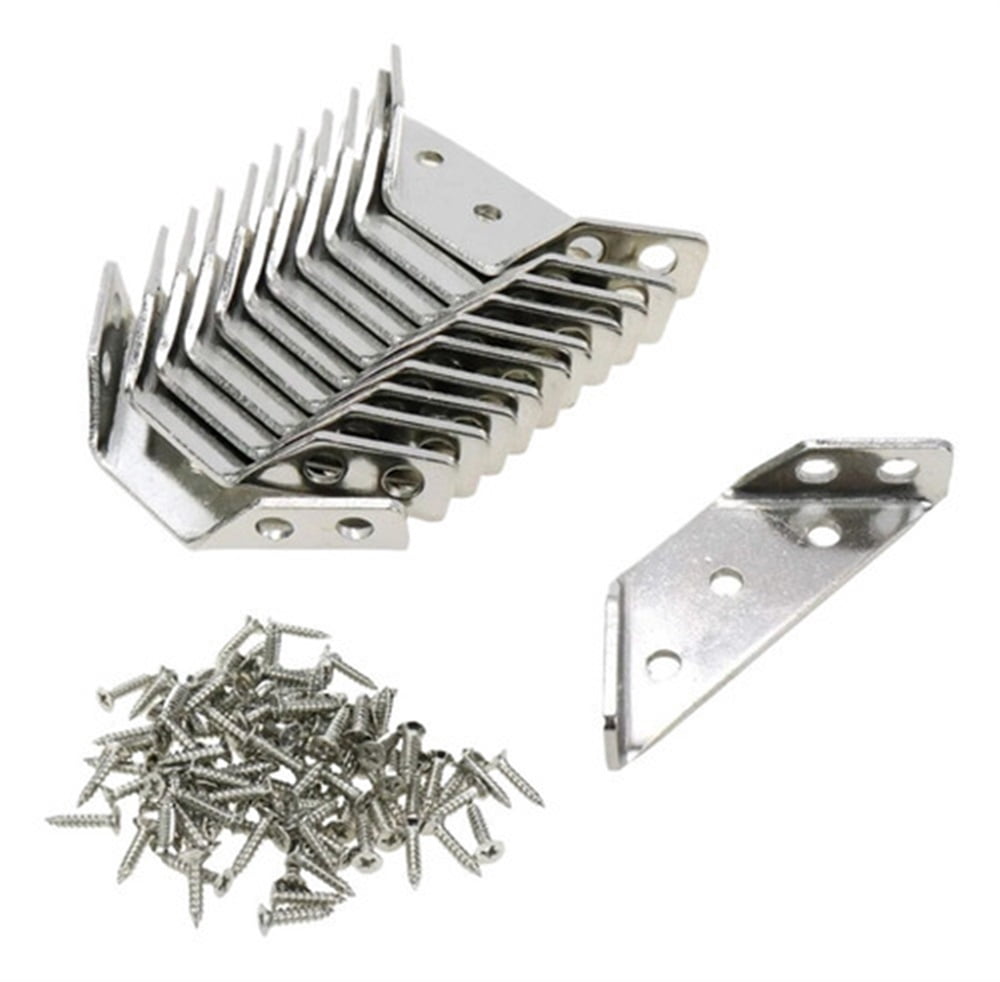 10 Pieces Stainless Steel Furniture Corner Connector Co - Walmart.com