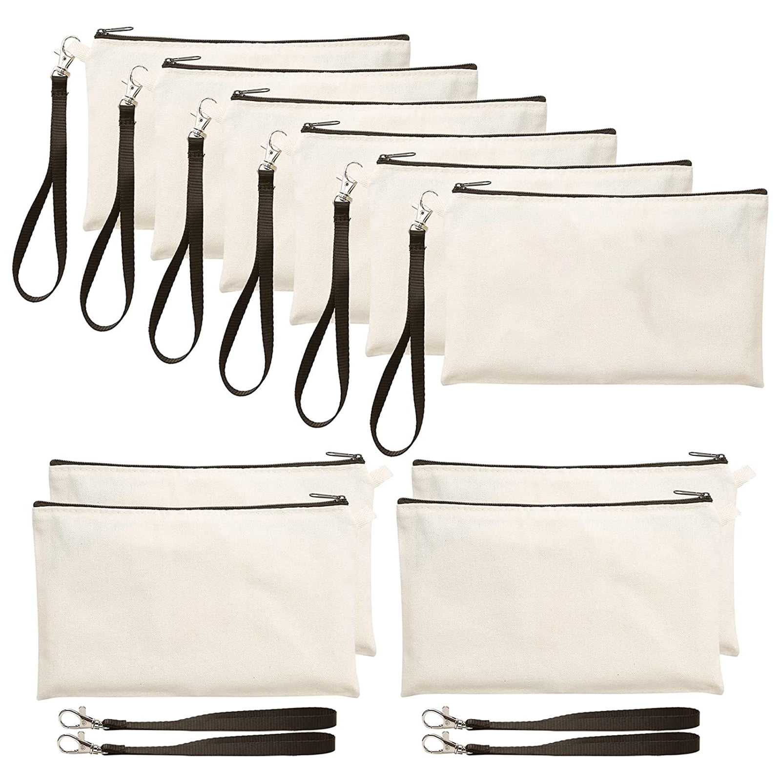10 Pieces Sublimation-Bags for Heat Press Thermal Transfer Cosmetic Bag ...