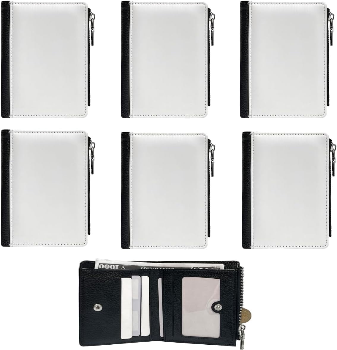 10 Pieces Sublimation Wallets Blanks for Men Women Valentines Gifts ...