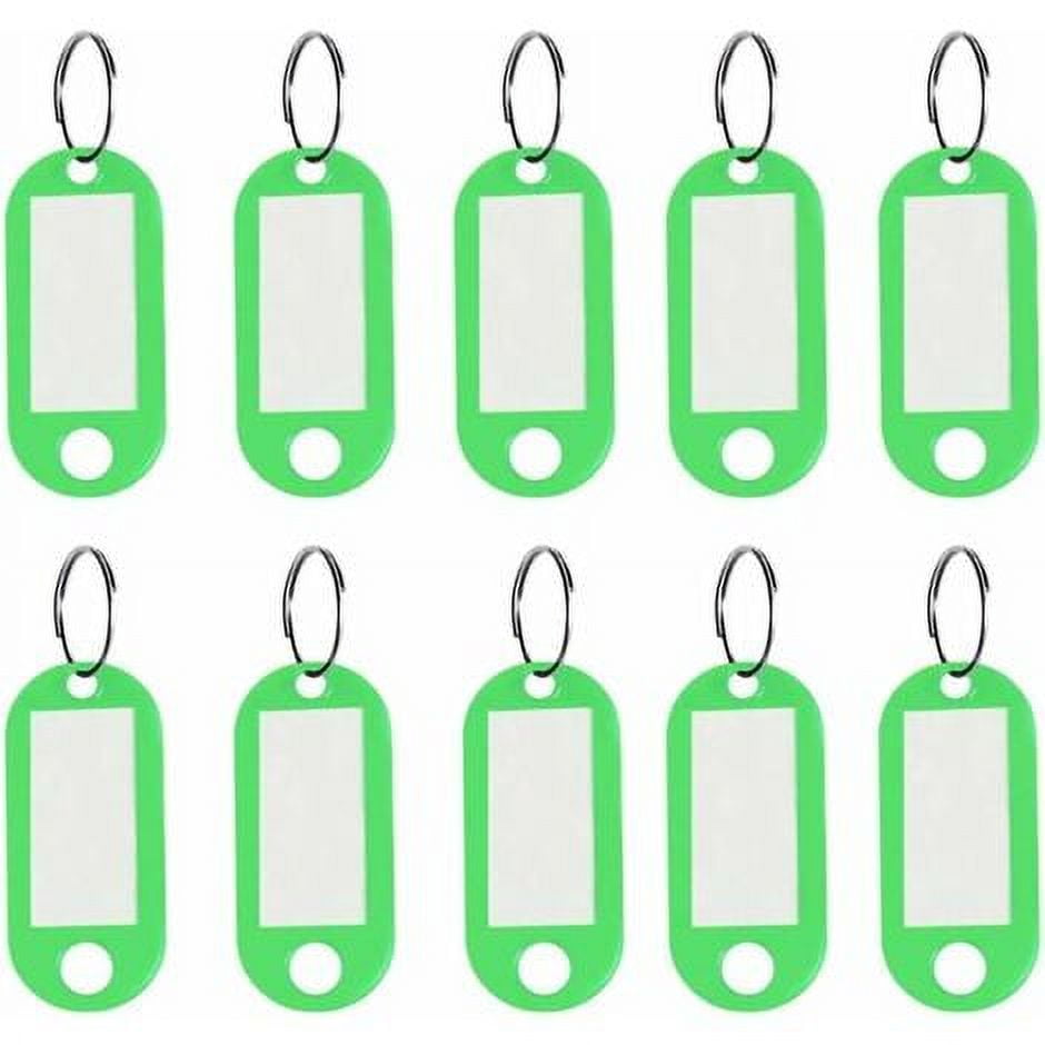 10 Pieces Tags(Green) with Key Holder, Color Key Holder, Plastic ...