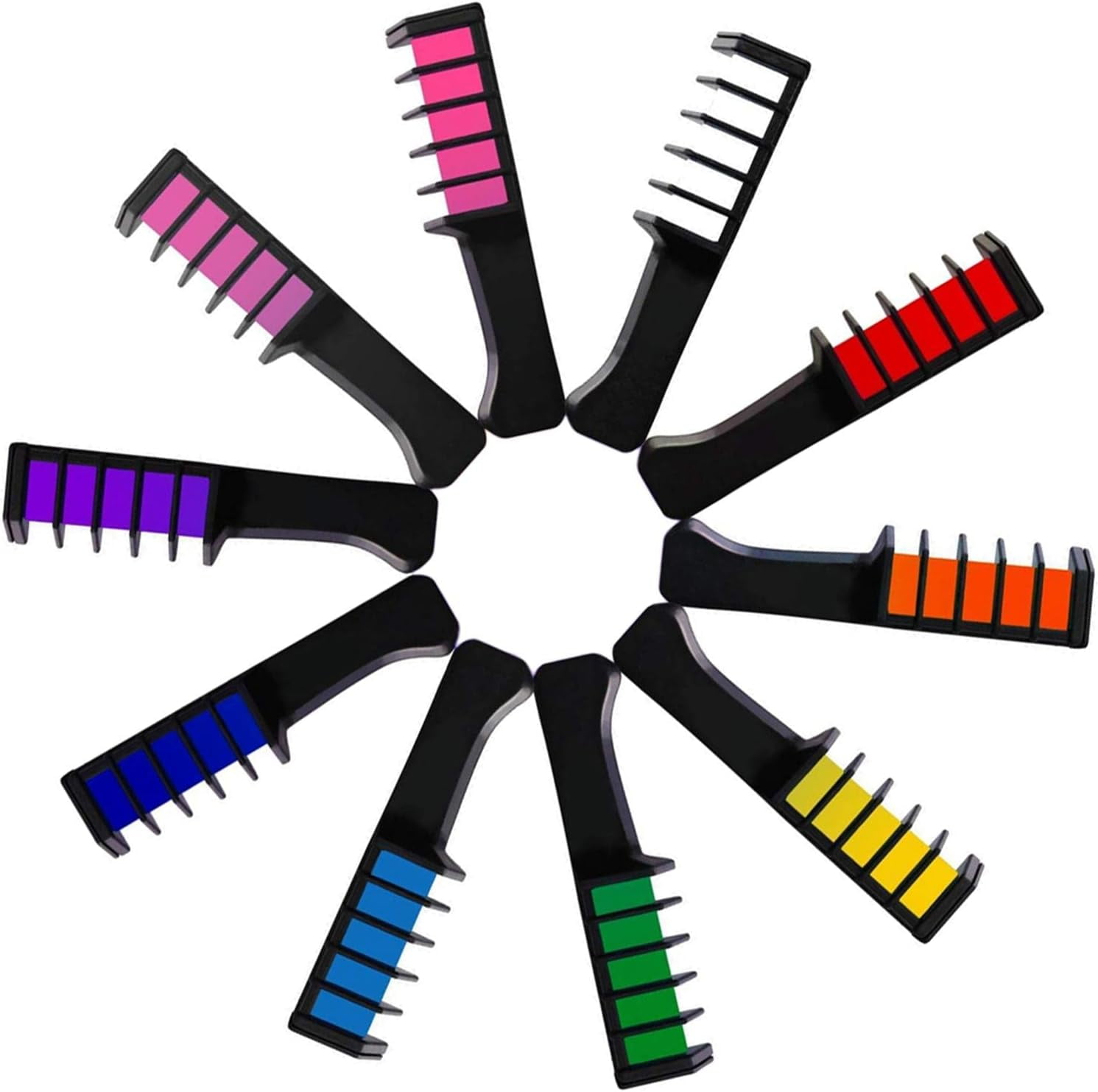 10 Pieces Temporary Glowing Hair Chalk Set for Colors, for - Walmart.com