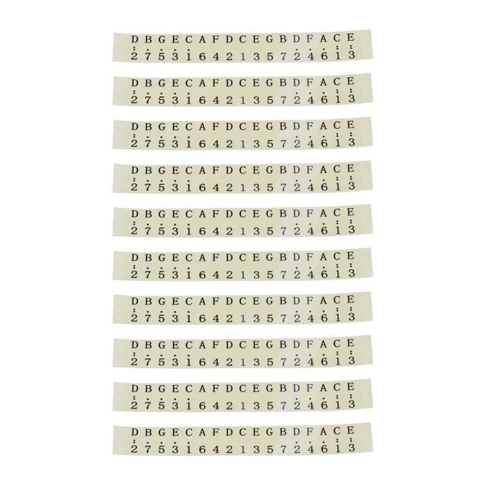 10 Pieces Thumb Piano Note Sticker for Beginner Musical Performance ...