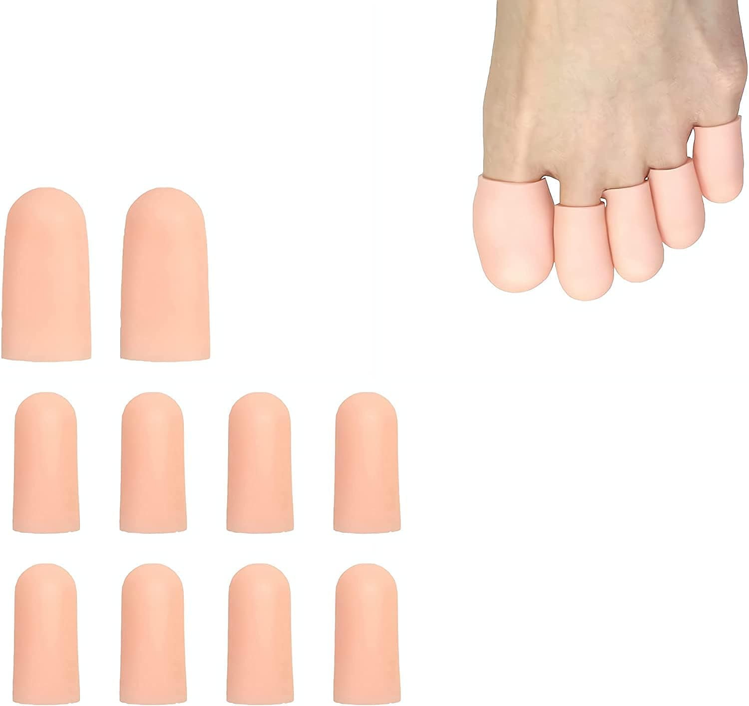 10 Pieces Toe Protector,Toe Caps,Cushion Toe,Toe Sleeve,Toe Covers ...