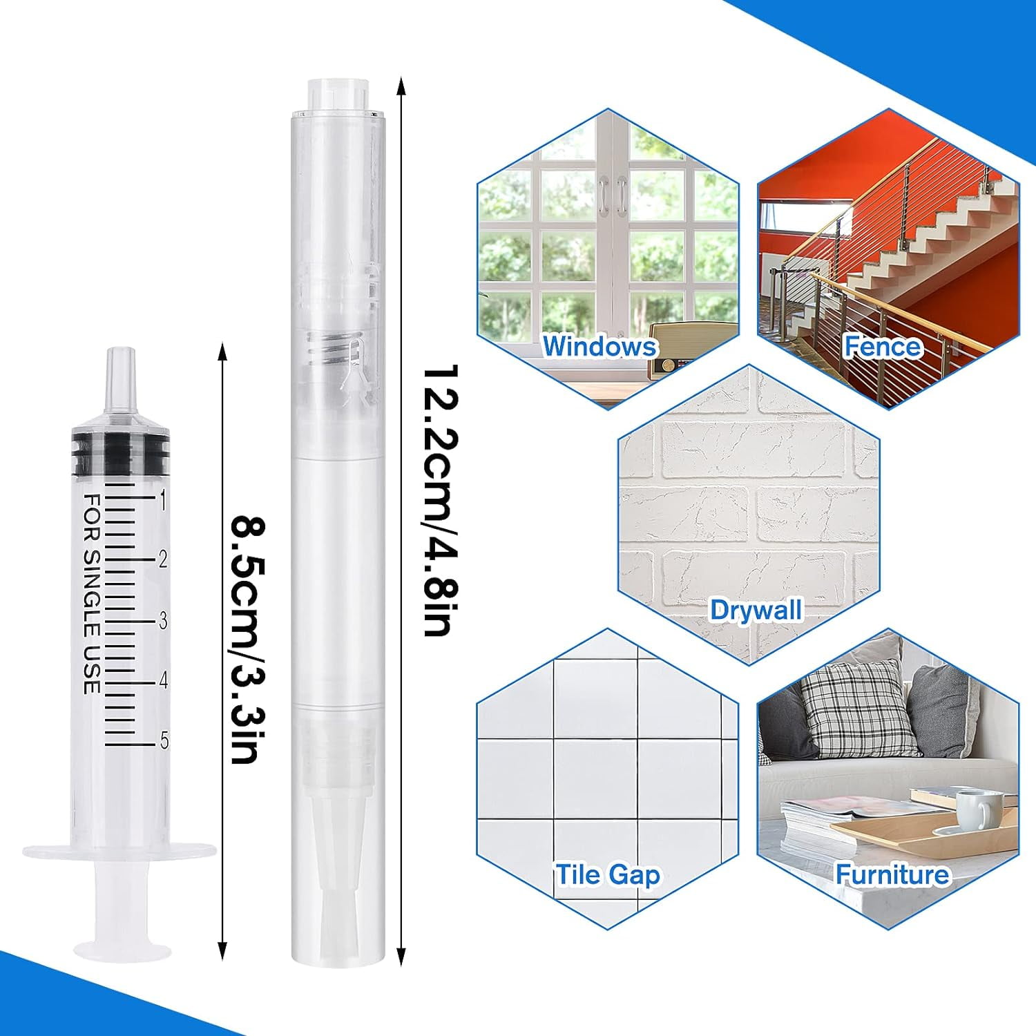 10 Pieces Touch Up Paint Pen - Brushes Fillable Brush Pens for Walls ...