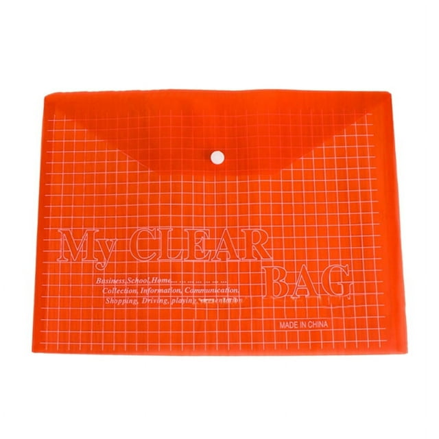 10 Pieces Transparent File Folders File Bags Clear Document Folder for ...