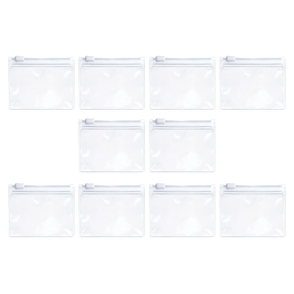 10 Pieces Travel Pills Bags With Zippered Seal For And Organization ...