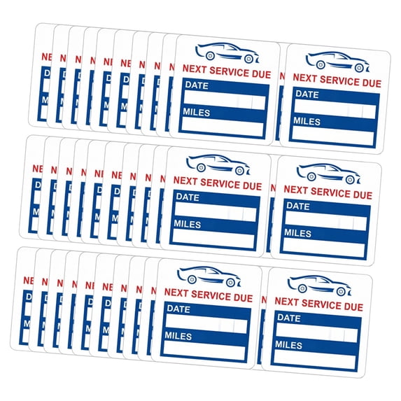 10 Pieces Vehicle Oil Change Stickers Windshield Service Tracking ...