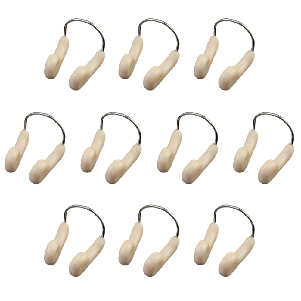 10 Pieces Waterproof Nose Clips Metal Swimming Nose Plug for Training ...