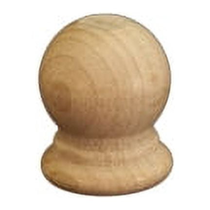 10 Pieces Wooden Finial Cap Ends 3/4" tall x 19/32" wide with 1/4 ...