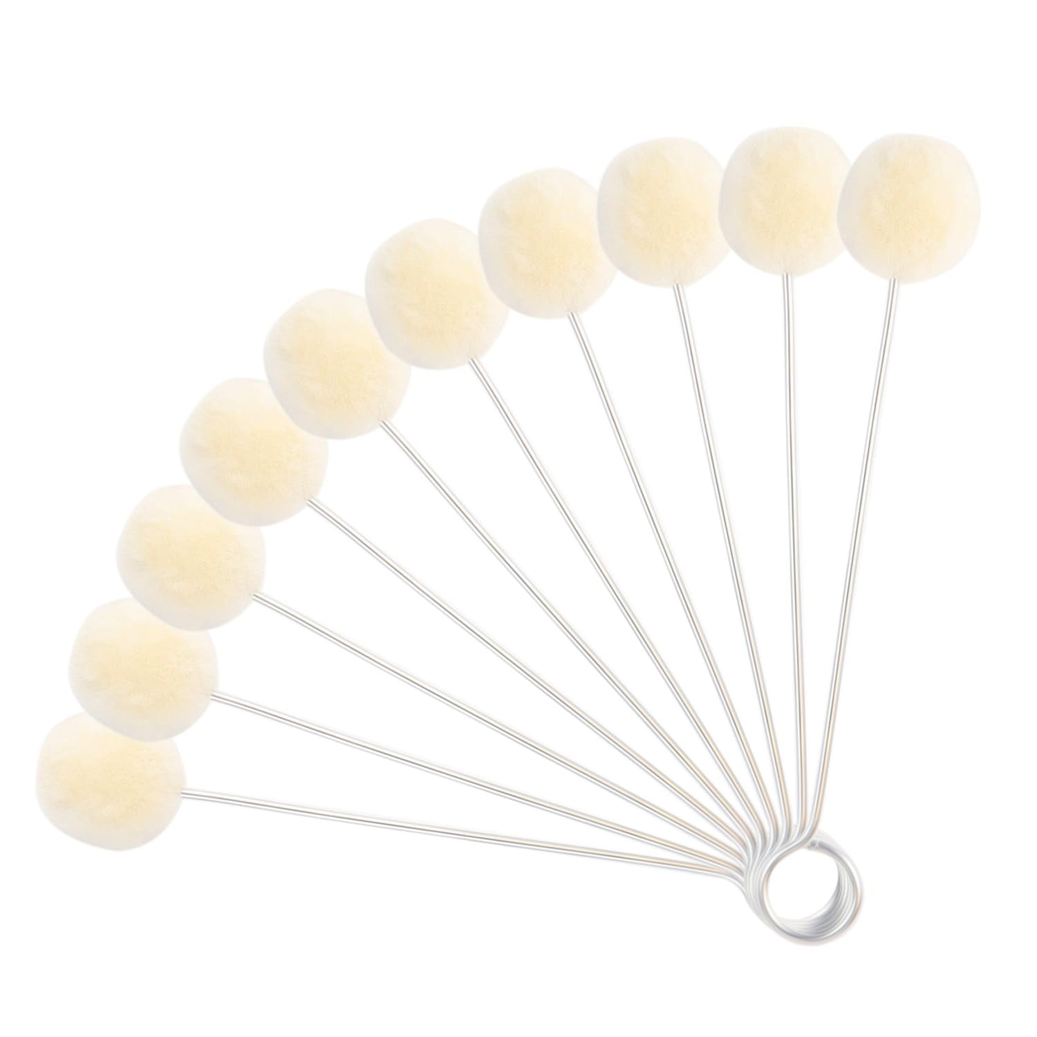 10 Pieces Wool Daubers Ball Brush Leather Dye Applicator for DIY Crafts ...