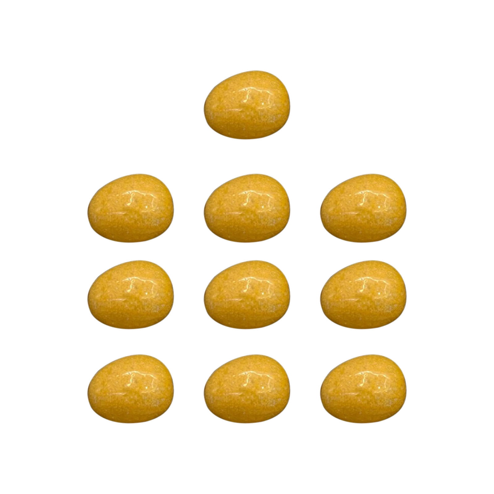 10 Pieces Worry Stones Egg Rock Crystal Gemstone Polished Mineral Rock ...