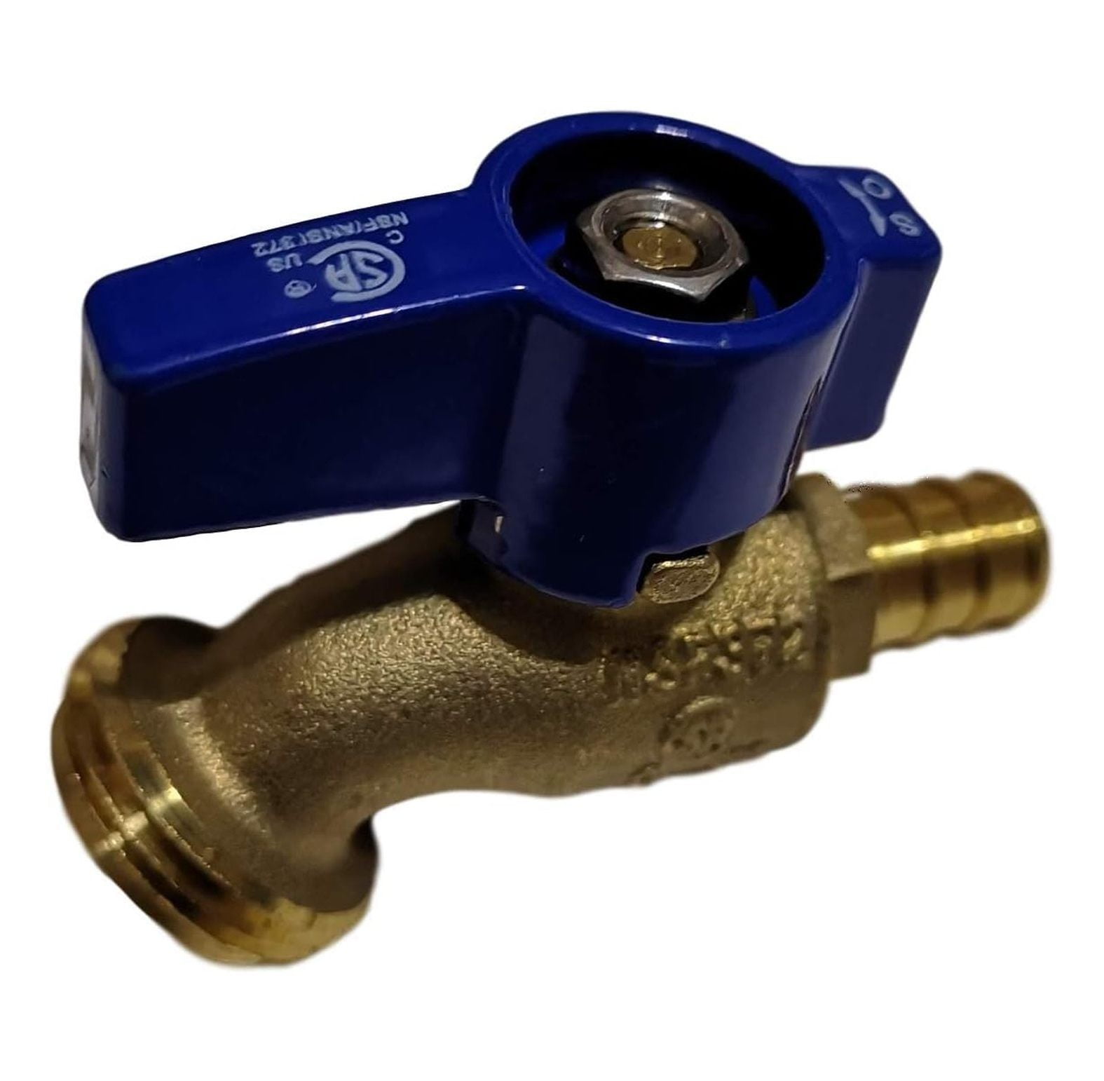 10 Pieces XFITTING 1/2" Pex X 3/4" Garden Hose Threaded Hose Bibb No-Kink, Garden , 1/4 Turn ...