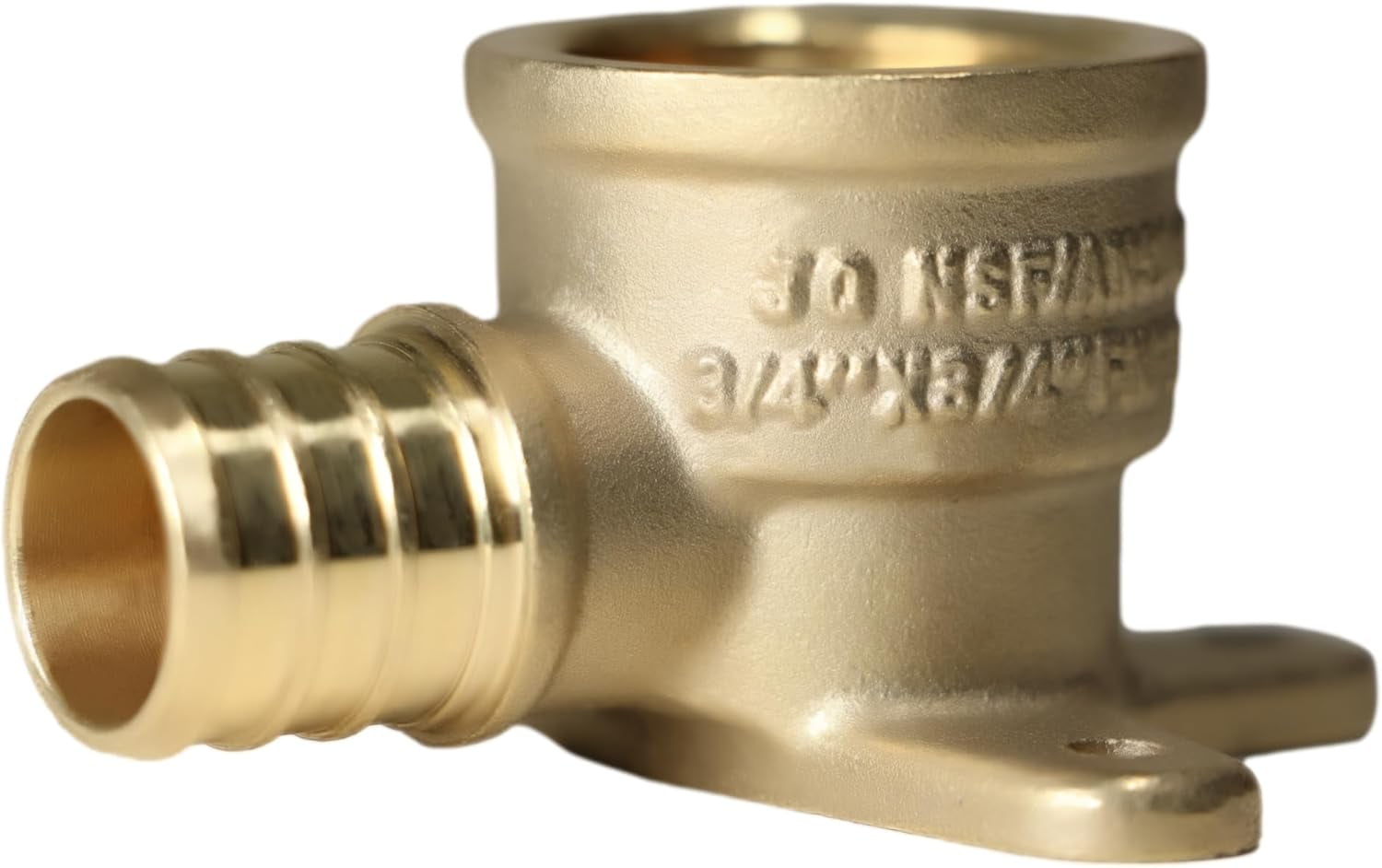 10 Pieces XFITTING 3/4" PEX X 3/4" Female NPT Threaded Drop Ear Elbow Crimp Fittings - Brass ...