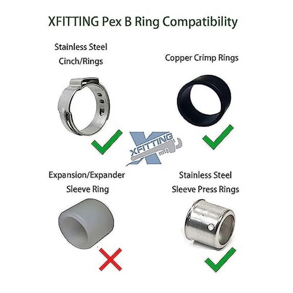 10 Pieces XFITTING 3/4" Pex x 3/4" PB (Polybutylene) Splicing Coupling ...
