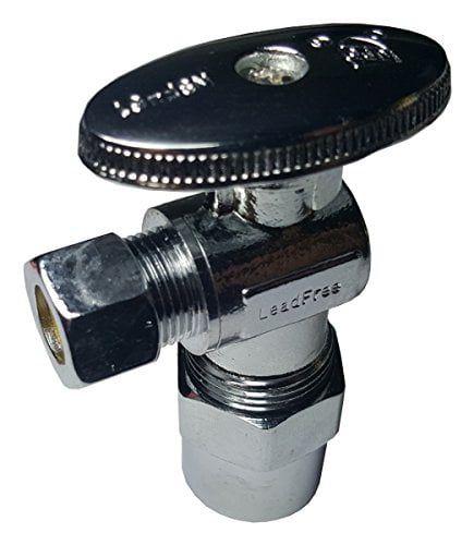 10 Pieces XFITTING 3/8" OD Compression x 1/2" CPVC Angle Valve, Brass - Walmart.com