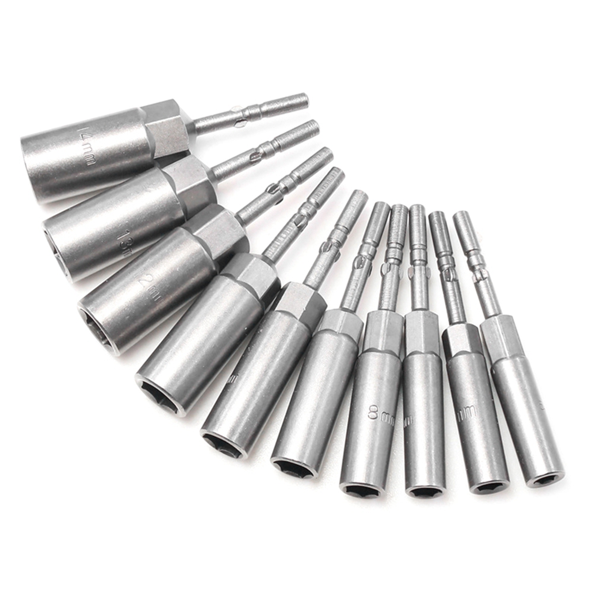 10 Pieces of Electric Screwdriver Hexagon Socket Hexagon Stud Quick ...