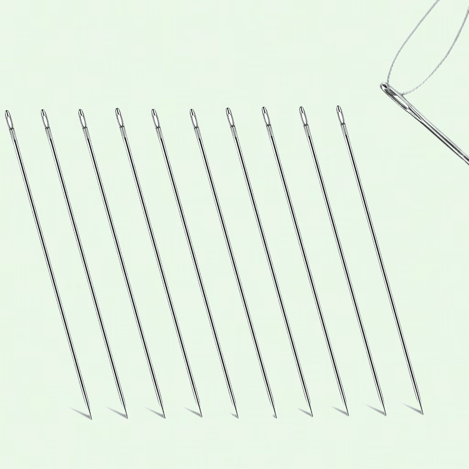 10 Pieces of Upholstery Needles - 6 Inch Straight Hand Sewing Needles ...
