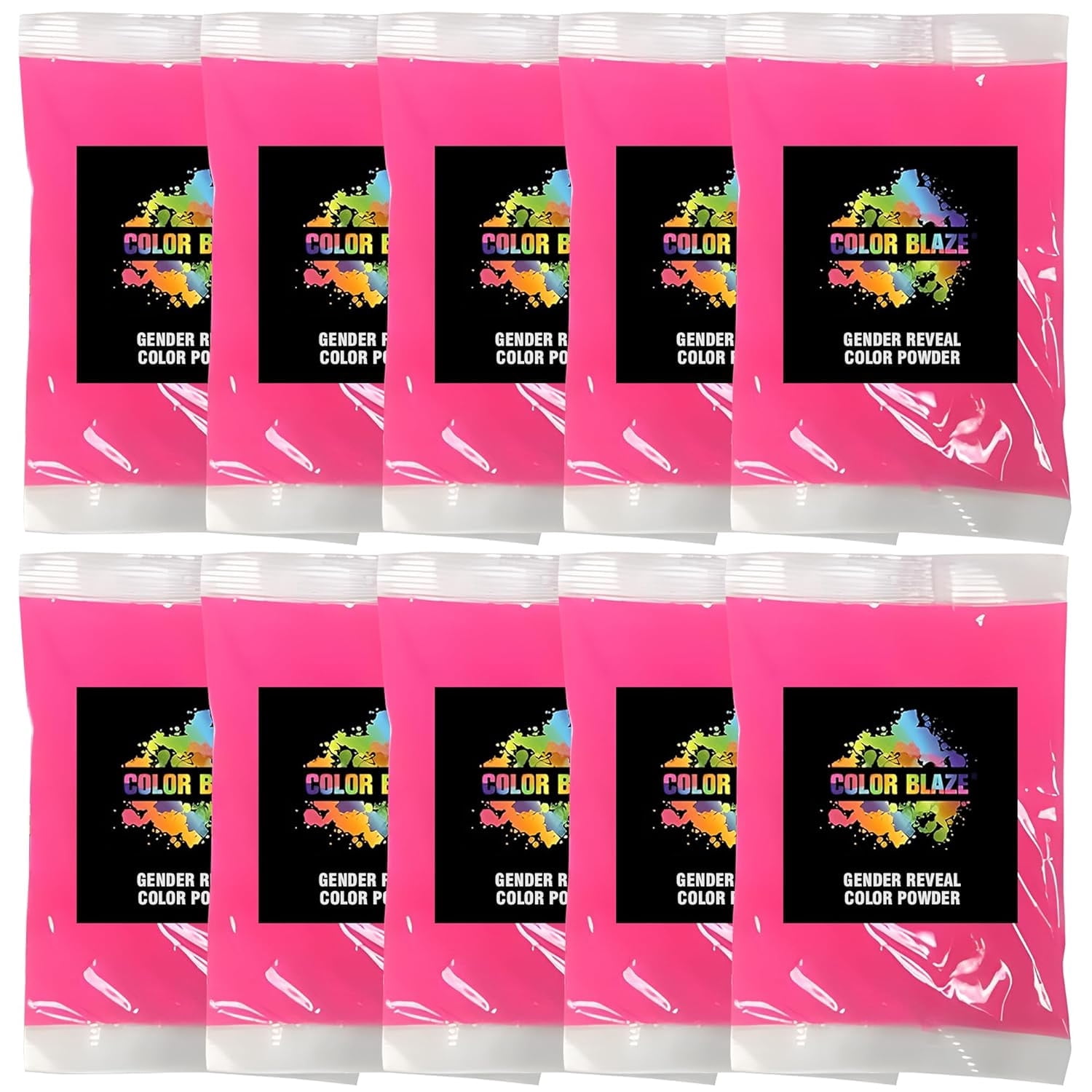 10 Pink Color Powder Packets - Walmart.com