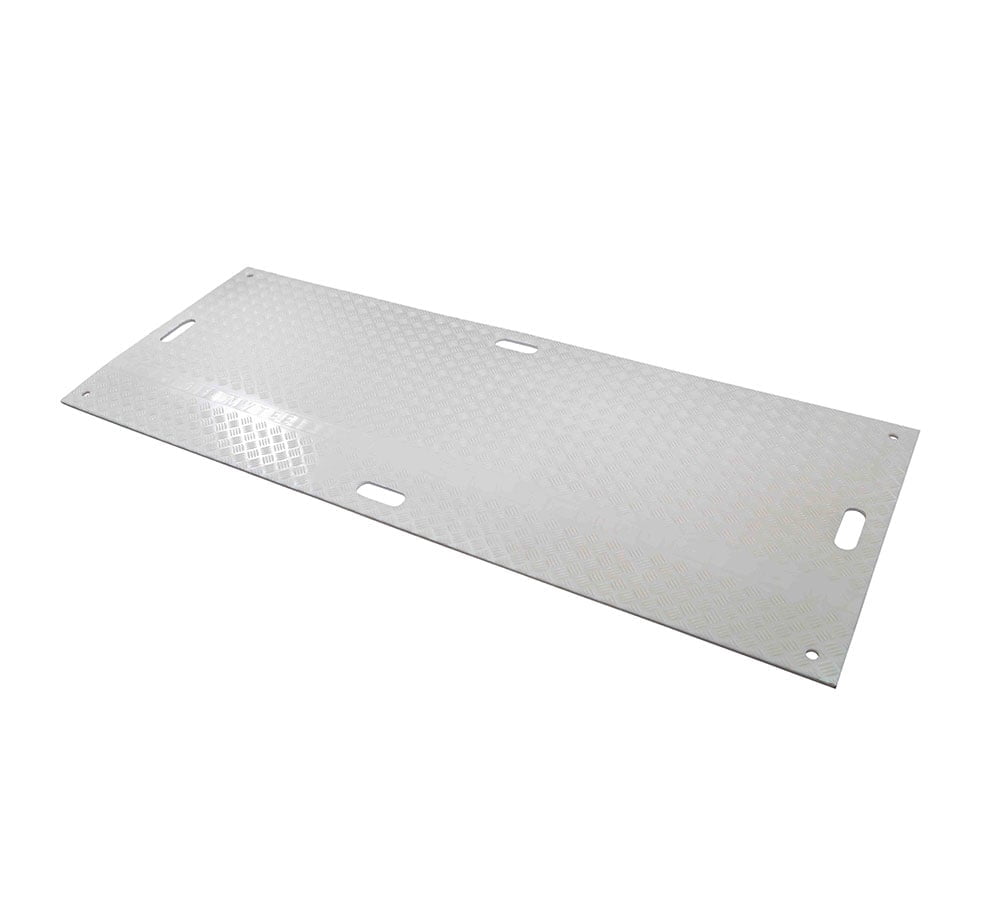 10 Pk 3' x 8' - 1/2" Thick Heavy Duty White Ground Protection Mats with ...
