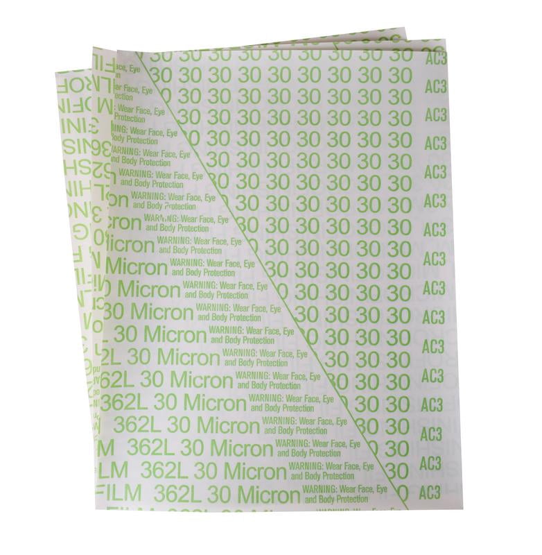 10/Pk 8-1/2" x 11" 3M Imperial Micro-Finishing Film 30 Micron 400 Grit ...